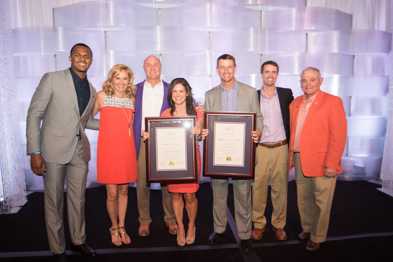 Swinneys Named Honorary Alumni – Clemson Alumni Association