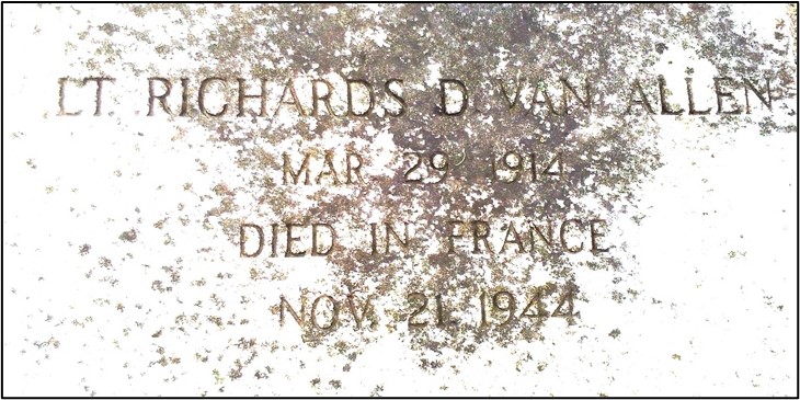 Scroll of Honor – Richards Daniel Van Allen – Clemson Alumni Association