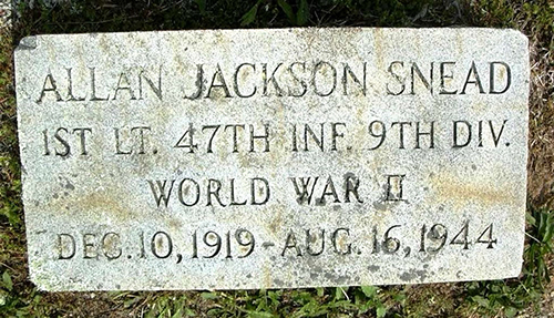 Scroll of Honor – Allen Jackson Snead – Clemson Alumni Association