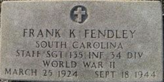 Scroll of Honor – Frank Keith Fendley – Clemson Alumni Association